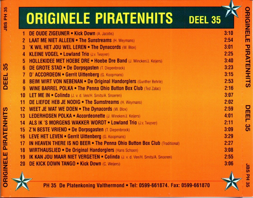 Piraten CD Deel 35 : Back | CD Covers | Cover Century | Over 1.000.000 ...